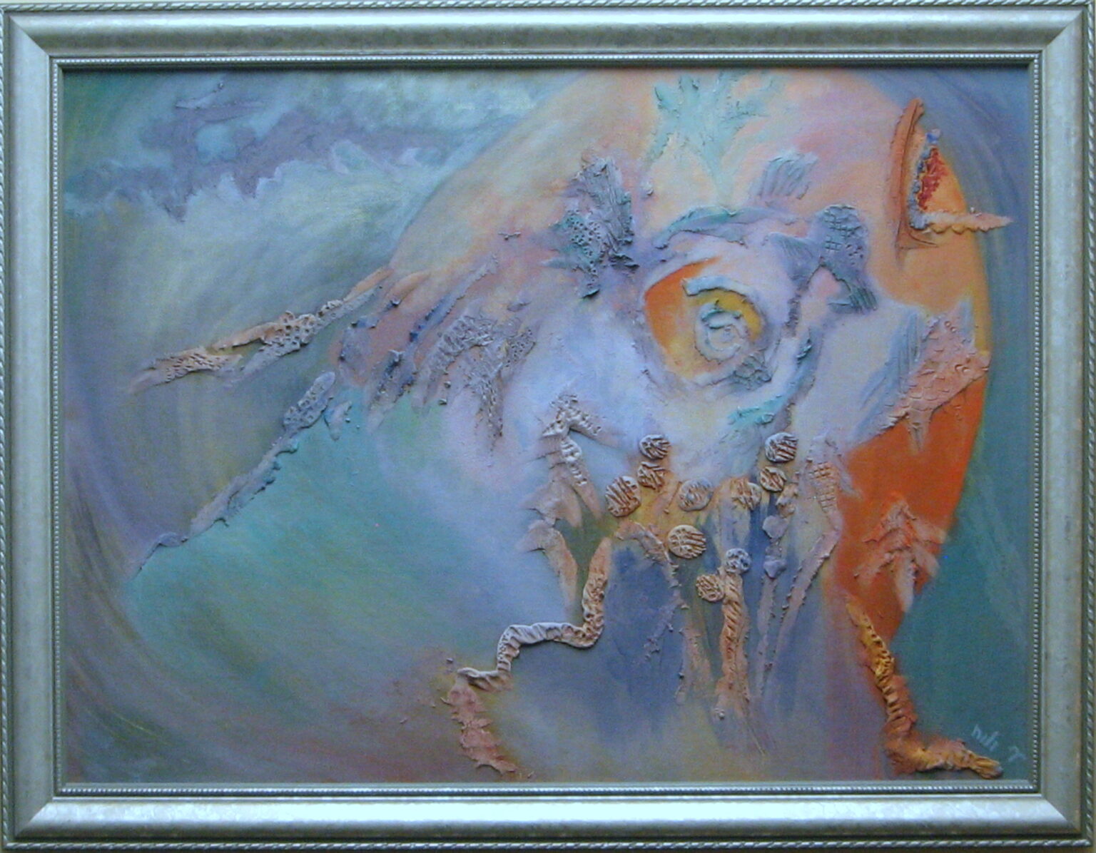 (3)Bas Reliefs and 3d textured-paintings - Nili Tochner Art Gallery
